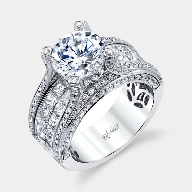 Supreme | Exquisite Round Diamond Engagement Ring - SJU1936RS