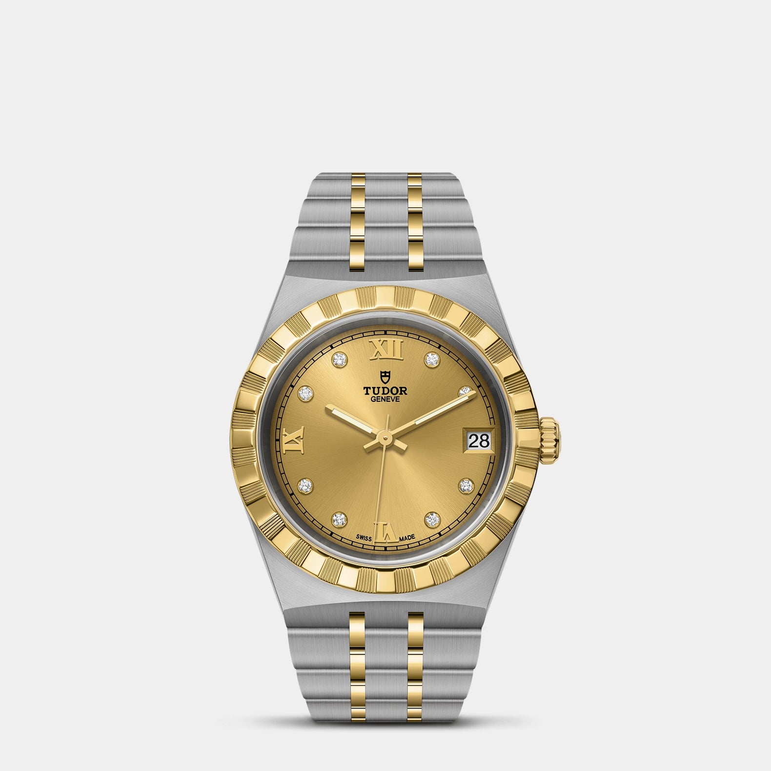 TUDOR Royal Two-Tone 34mm - Gold Diamond Dial
